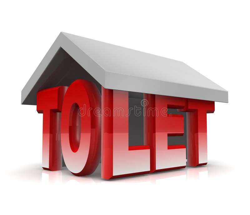 Property and House To Let Concept Stock Illustration - Illustration of ...