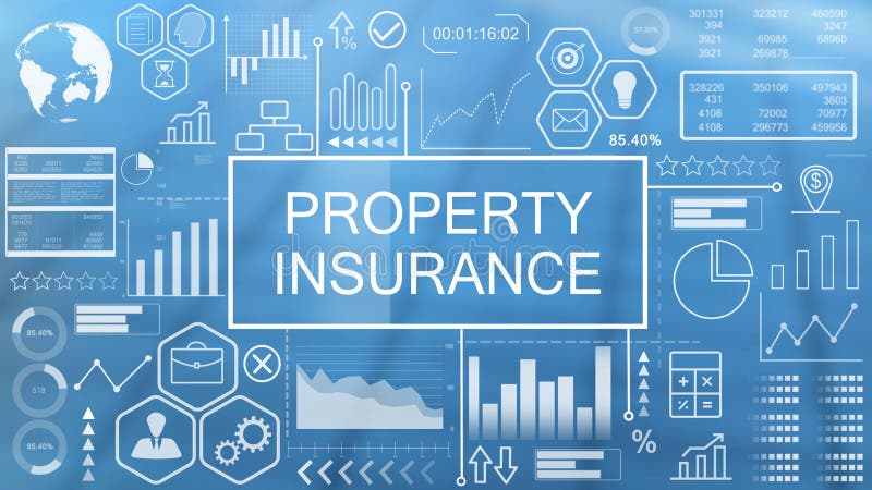 Property Insurance, Animated Typography Stock Illustration ...