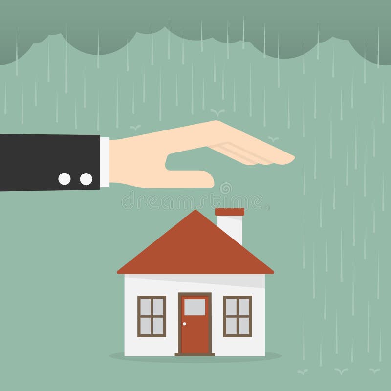 Property Insurance and Security Concept Stock Vector - Illustration of ...