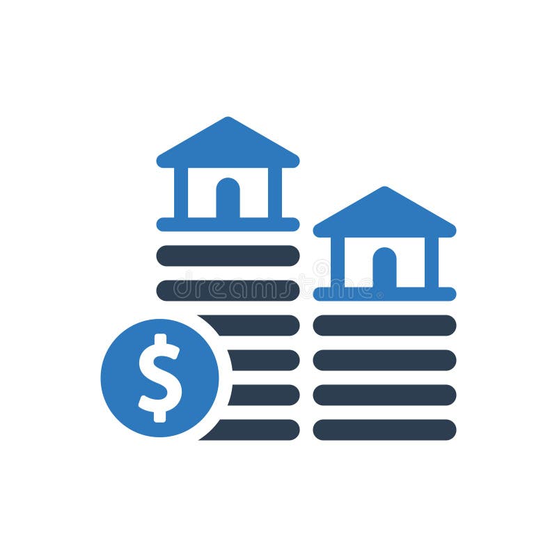 Property Investment Icon - Rant Home Icon - Sale House Icon Stock ...