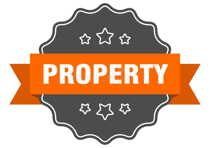 Property Label. Property Isolated Seal. Sticker. Sign Stock Vector ...
