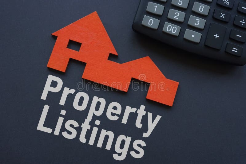Property Listings are Shown Using the Text Stock Photo - Image of buyer ...