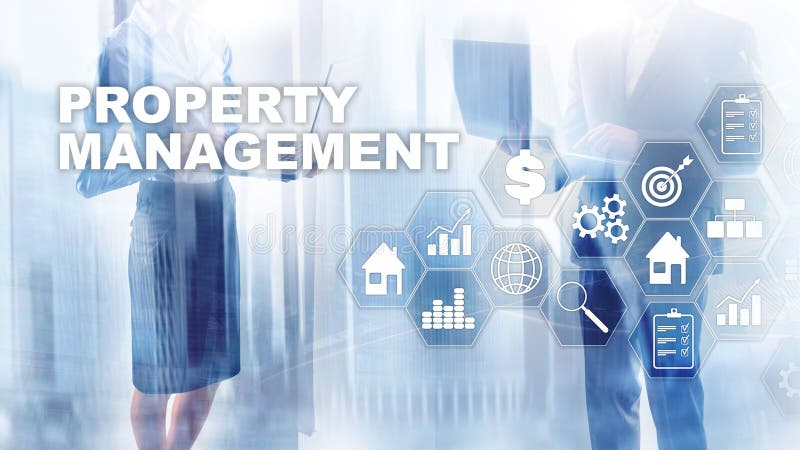 Property Management. Business, Technology, Internet and Network Concept ...
