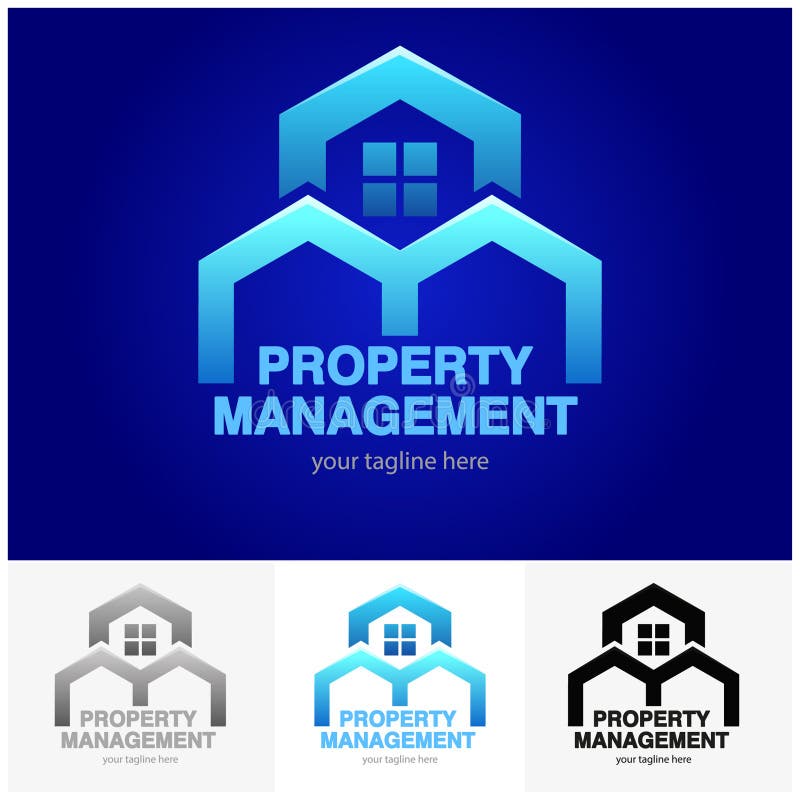 Property Management Symbol. Stock Vector - Illustration of composition ...
