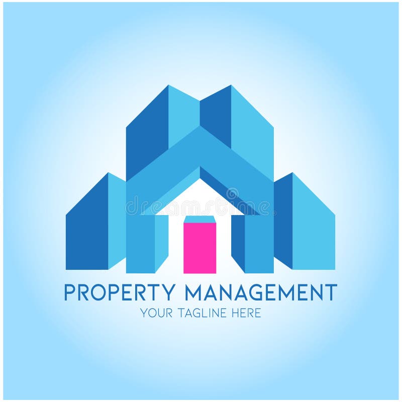 Property Management Symbol. Stock Vector - Illustration of composition ...