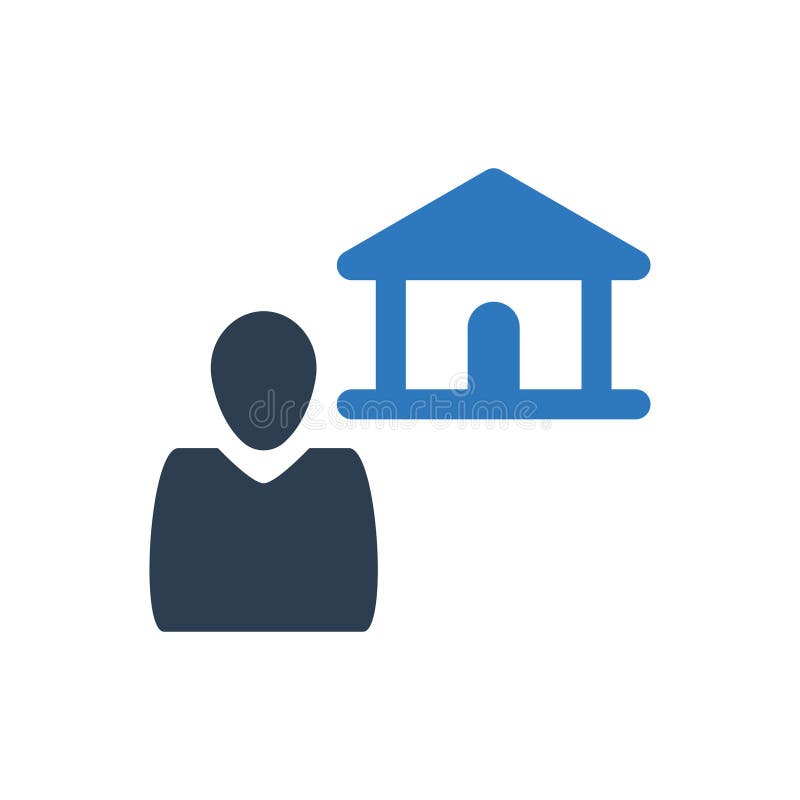 Property Manager Icon - Real Estate Agent Icon - House Representative ...