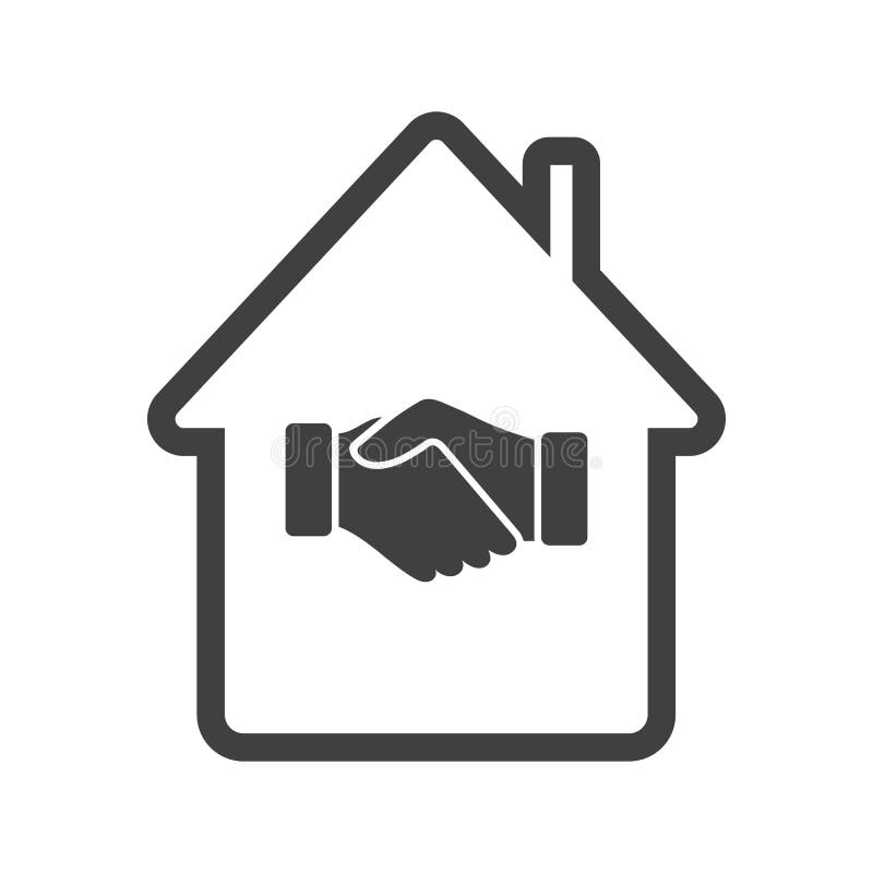 Property or Real Estate Handshake Design Stock Illustration ...