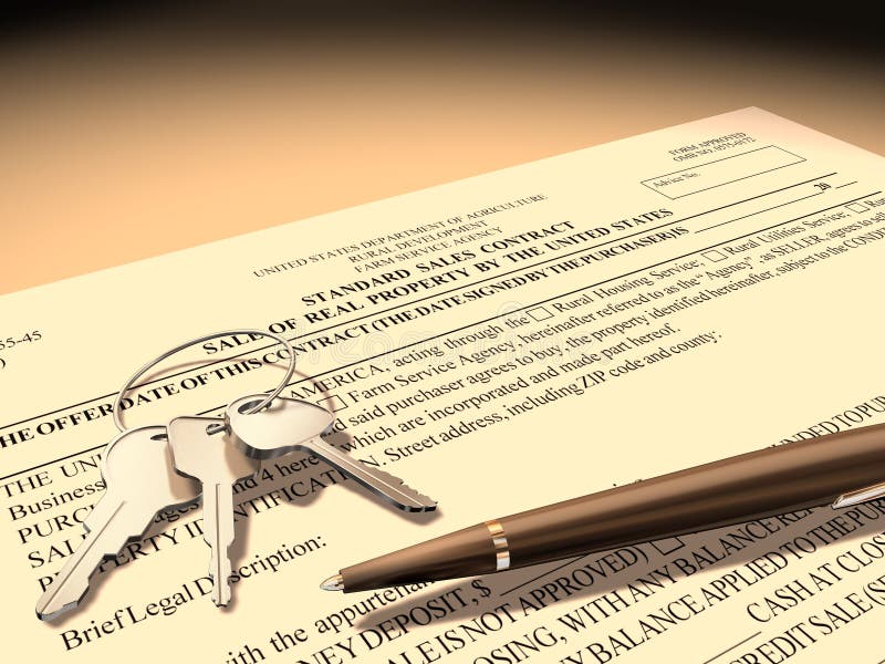 Property sales contract stock photo. Image of verified - 14663390