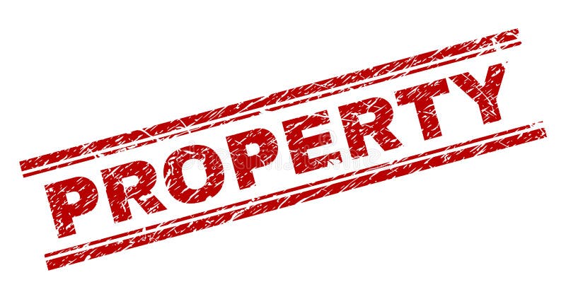 Grunge Textured PROPERTY Stamp Seal Stock Vector - Illustration of ...