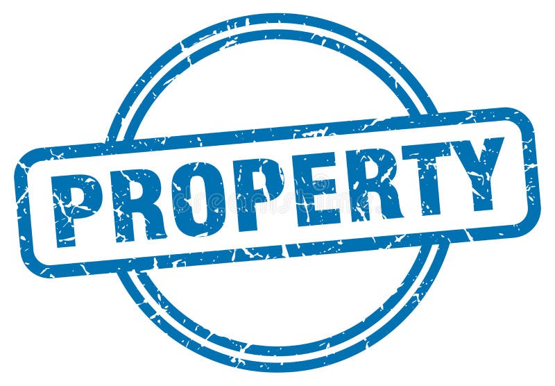 Property Stamp. Property Round Ribbon Sticker. Tag Stock Vector ...