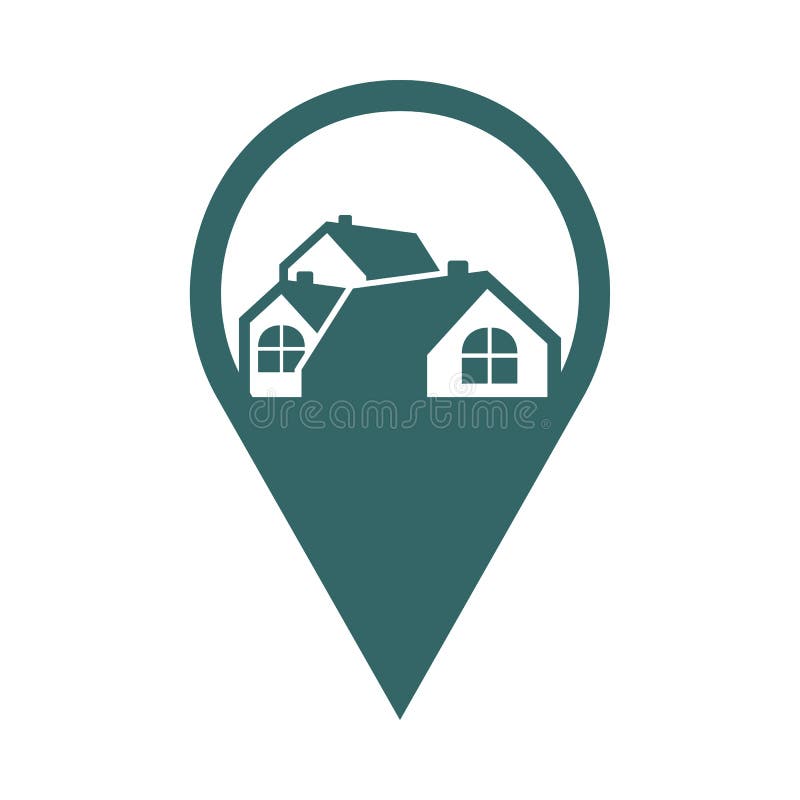 Luxury Residence Pin stock vector. Illustration of luxury - 101522494