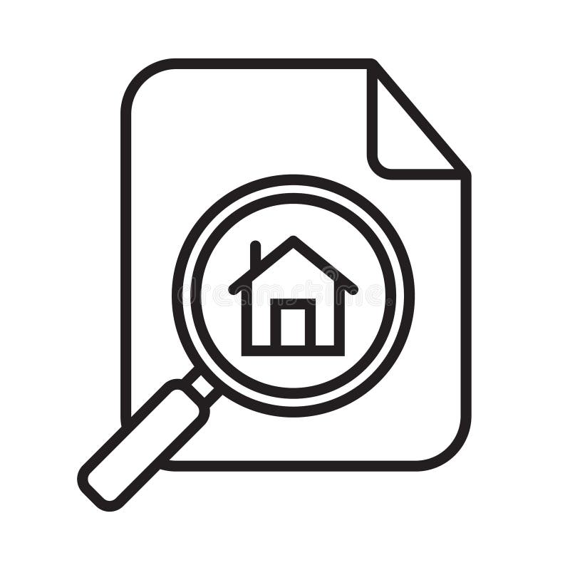 Property Valuation Black Icon, Vector Sign on Isolated Background ...