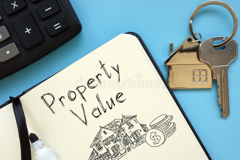 Property Value is Shown on the Photo Using the Text Stock Photo - Image ...