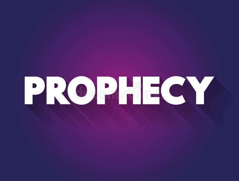 Prophecy Text Quote, Concept Background Stock Illustration ...