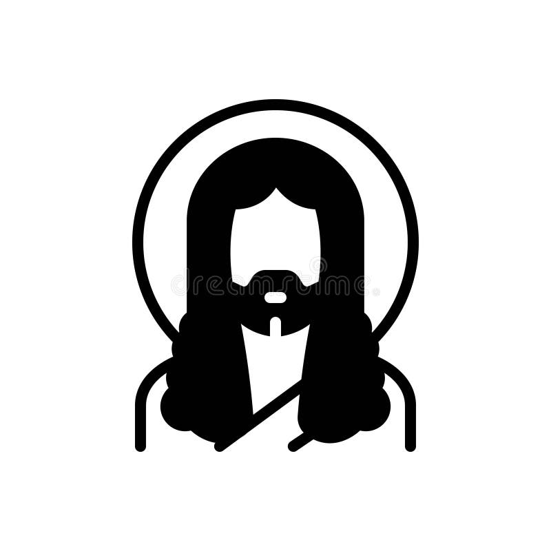 Black Solid Icon for Prophet, Prognosticator and Seer Stock Vector ...