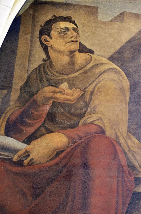 Jesaja, Fresko in Santa Maria Novella-Kirche in Florenz Stockbild ...