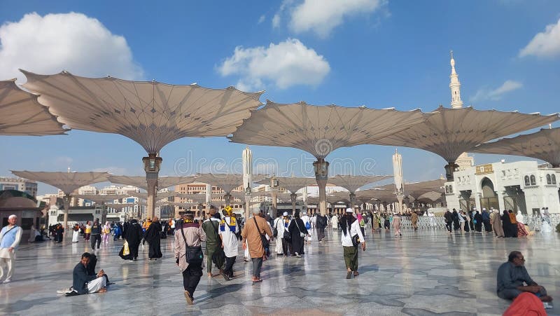 Medina / Saudi Arabia - 11 May 2017: Prophet Mohammed Mosque, Al Masjid ...