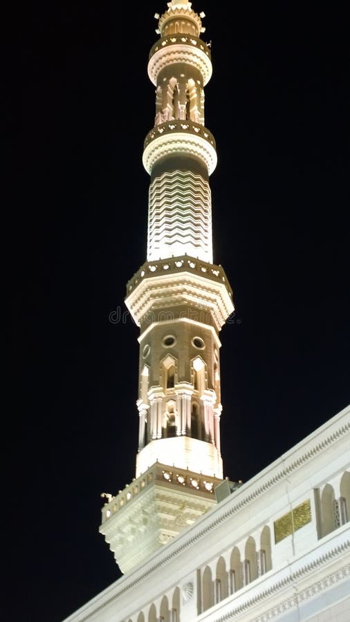 Prophetic Mosque stock image. Image of religions, minarets - 56451895