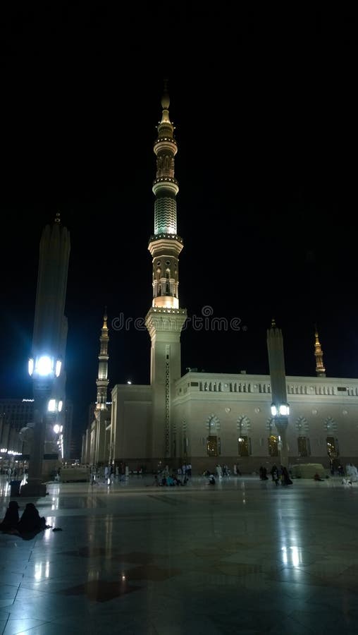 Prophetic Mosque stock photo. Image of religions, arabia - 56452044