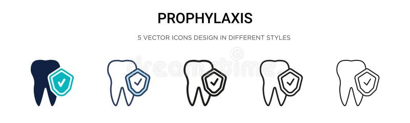 Prophylaxis Icon In Filled, Thin Line, Outline And Stroke Style. Vector ...