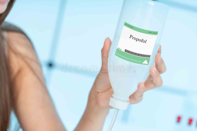 Propofol Intravenous Solution Stock Image - Image of health, treatment ...