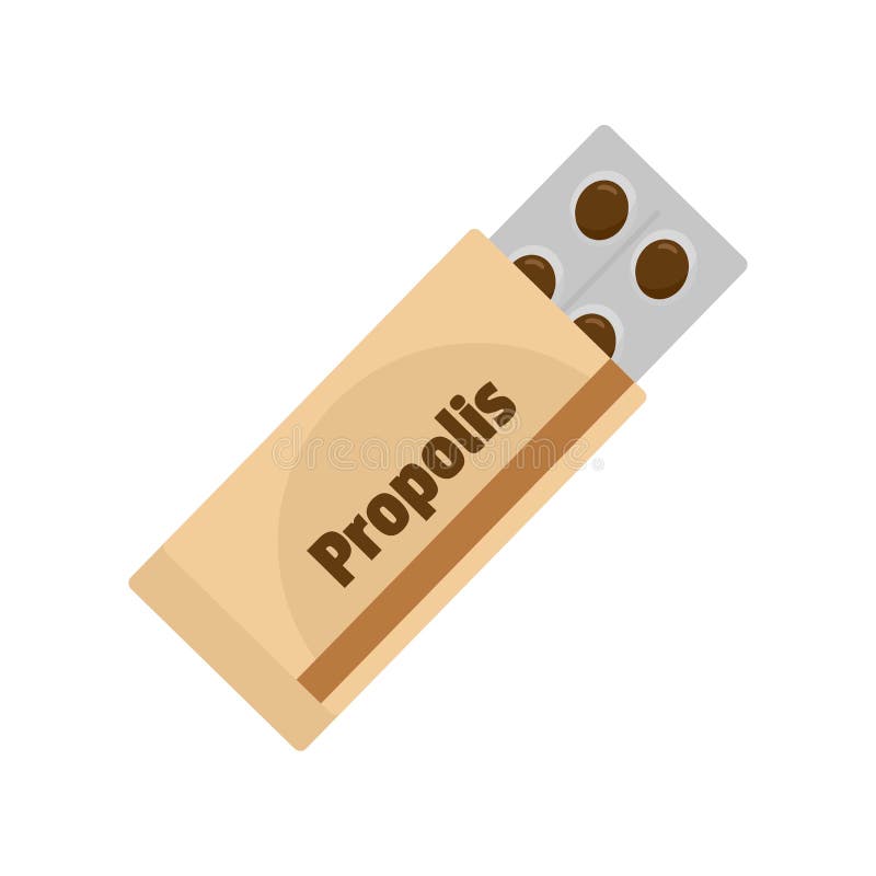 Propolis icon, flat style stock vector. Illustration of food - 122132412