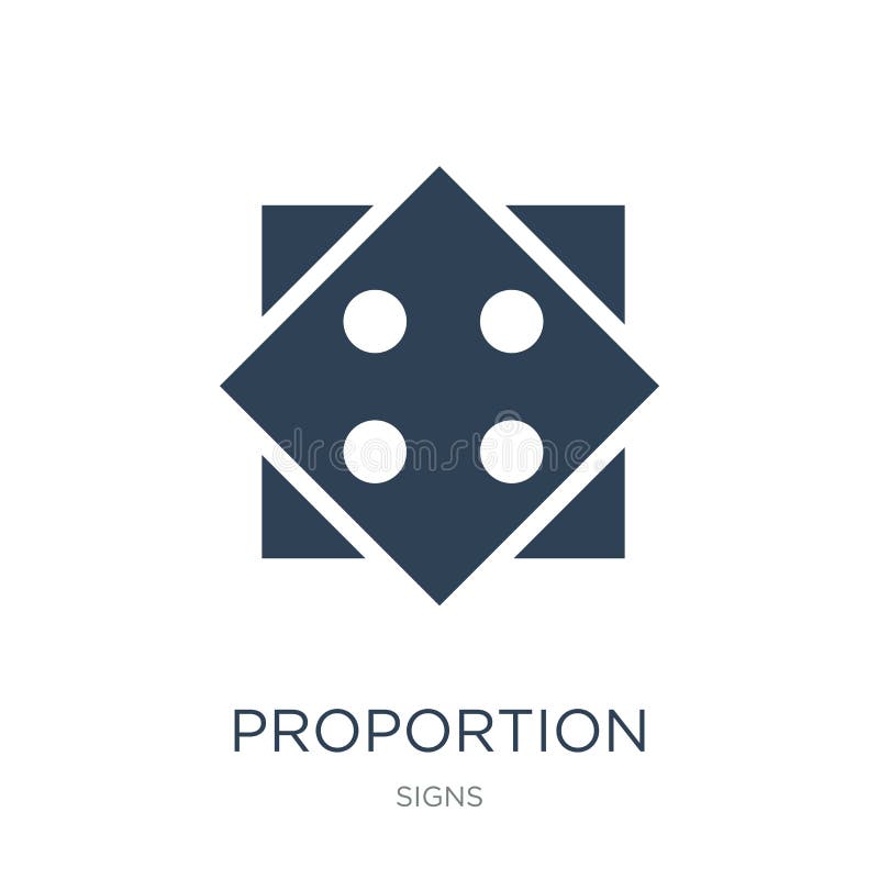 Proportion Icon in Different Style Vector Illustration. Two Colored and ...