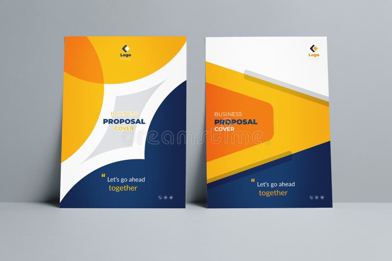 Business Proposal Cover Design Template Adept for Multipurpose Projects ...