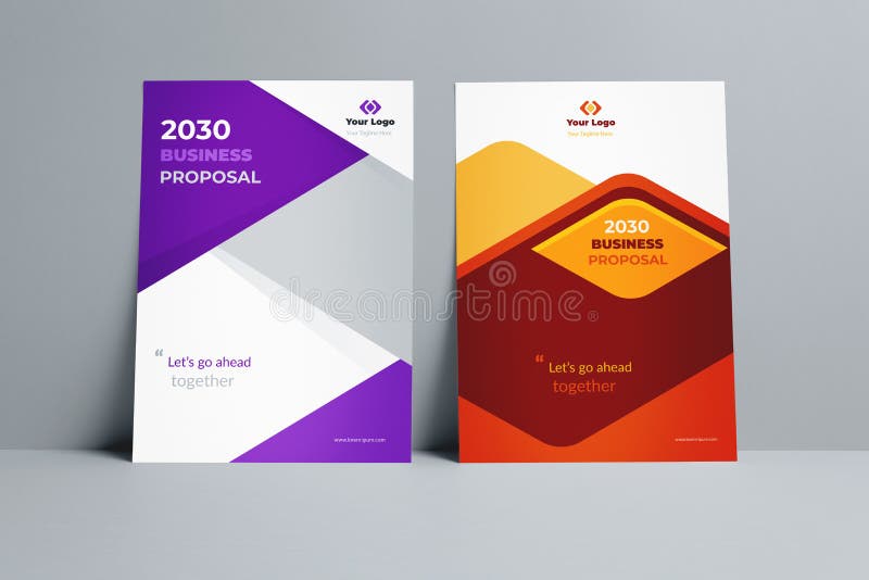 Business Proposal Cover Design Template Adept for Multipurpose Projects ...