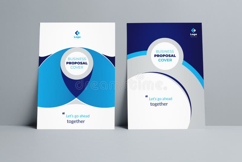 Business Proposal Cover Design Template Adept for Multipurpose Projects ...