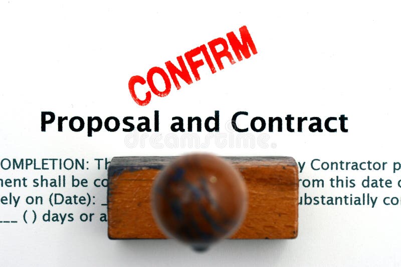 Proposal and contract stock image. Image of work, conference - 170340443