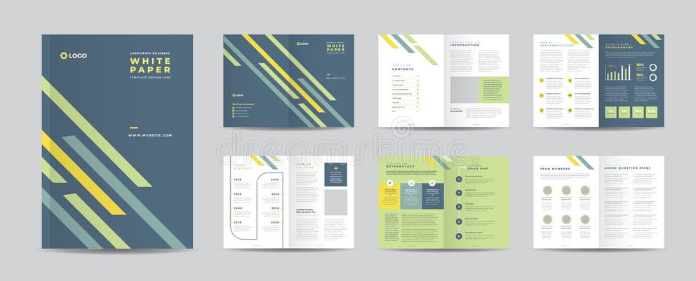 Business White Paper and Company Internal Document Design or Brochure ...
