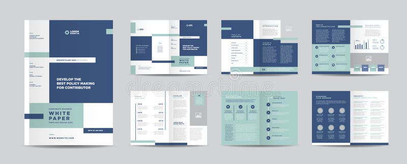 Business White Paper and Company Internal Document Design or Brochure ...