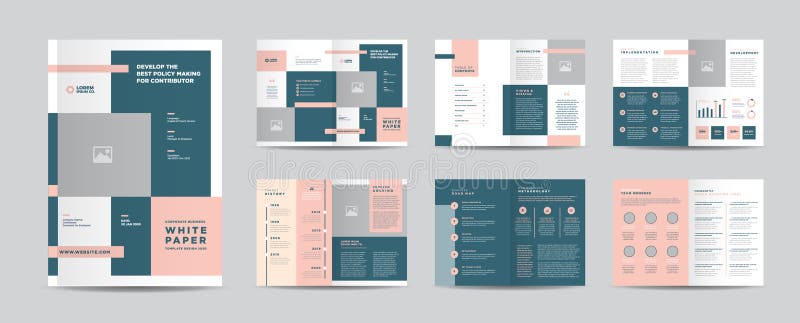 Business White Paper and Company Internal Document Design or Brochure ...