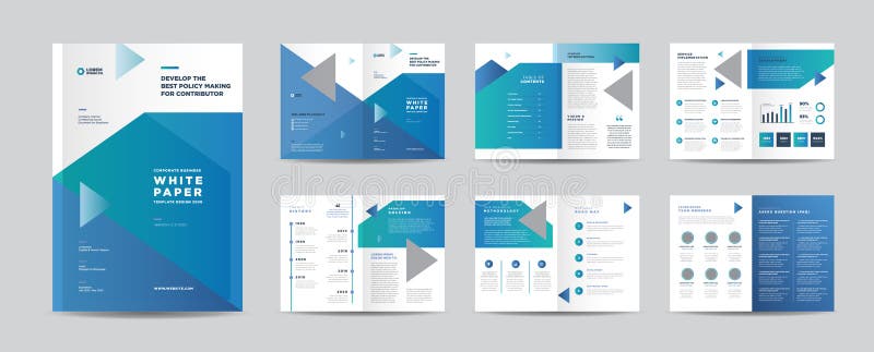 Business White Paper and Company Internal Document Design or Brochure ...