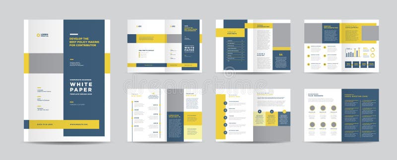 Business White Paper and Company Internal Document Design or Brochure ...