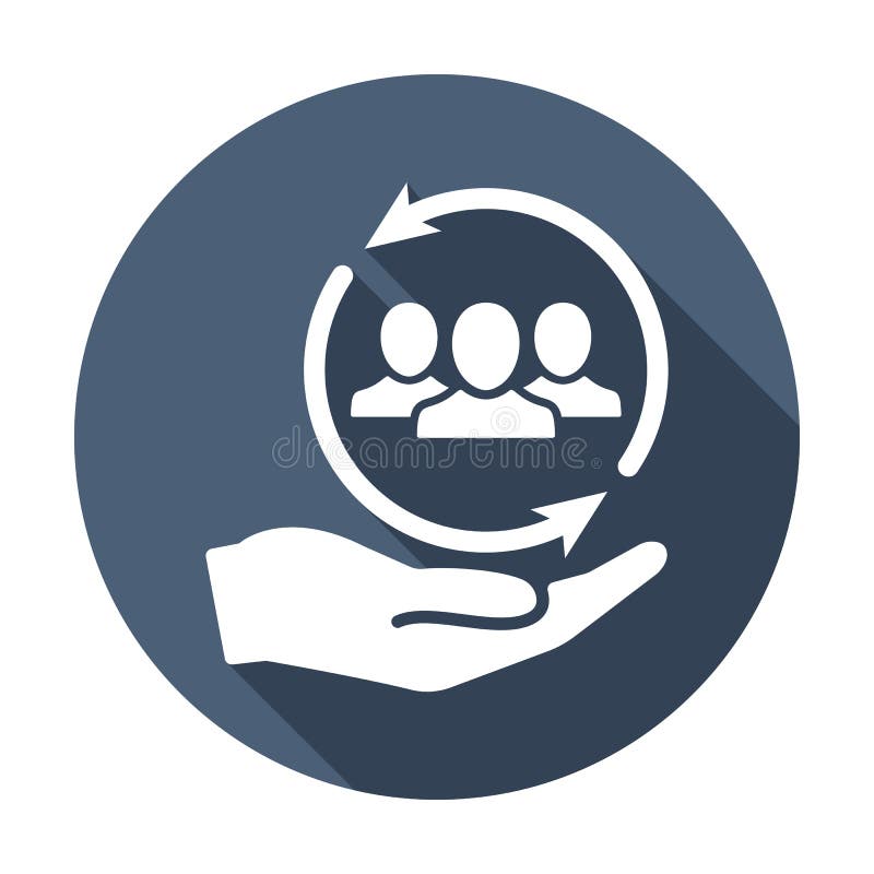 Full Service- Minimal Vector Icon Stock Vector - Illustration of client ...