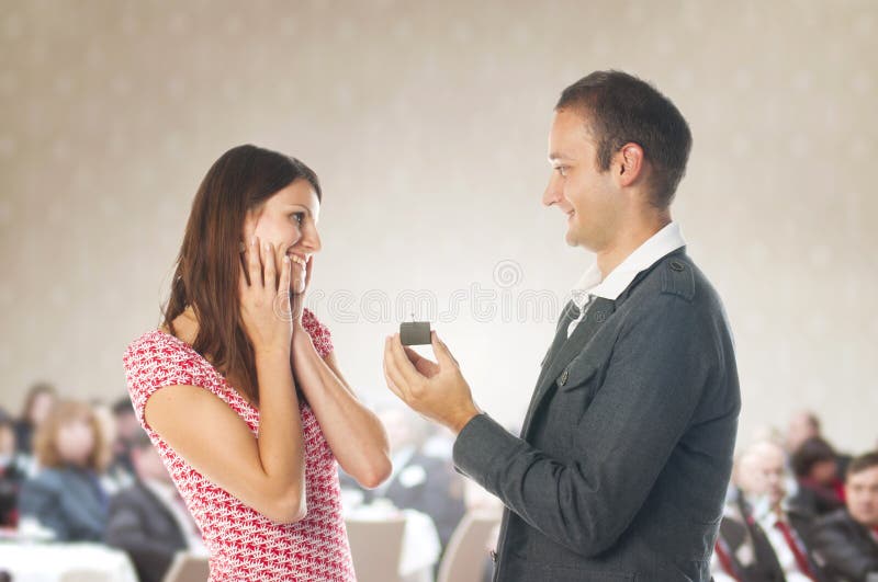 Proposal scene stock image. Image of propose, evening - 28448595