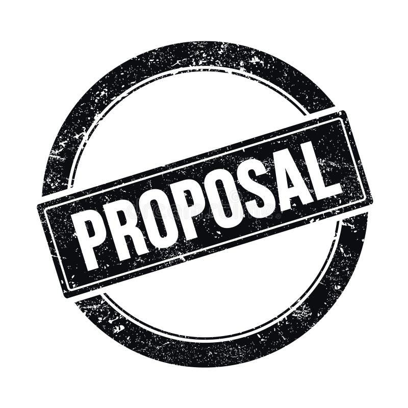 PROPOSAL Text on Black Grungy Round Stamp Stock Illustration ... PROPOSAL Text on Black Grungy Round Stamp Stock Illustration ...