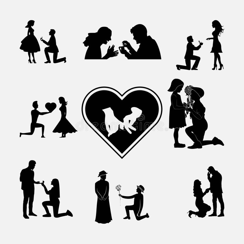 Propose Day Romantic and Charming Design Stock Illustration ...