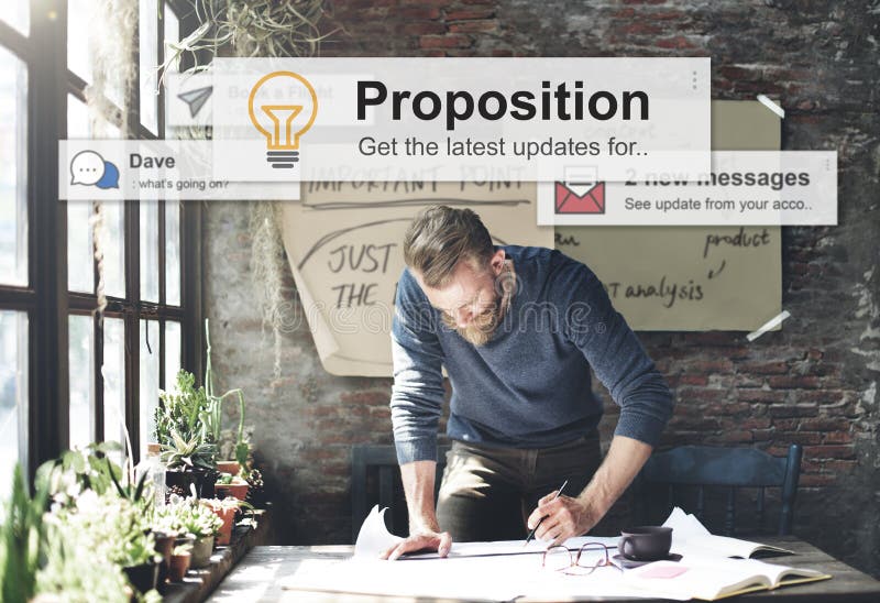 Proposition Proposal Solution Strategy Action Concept Stock Image ...