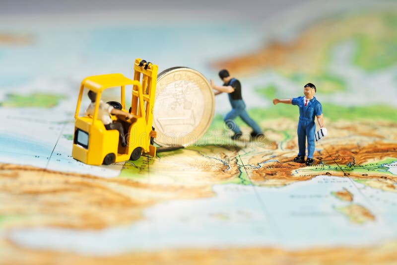 Propping Up the Euro stock image. Image of fiscal, save - 22427813