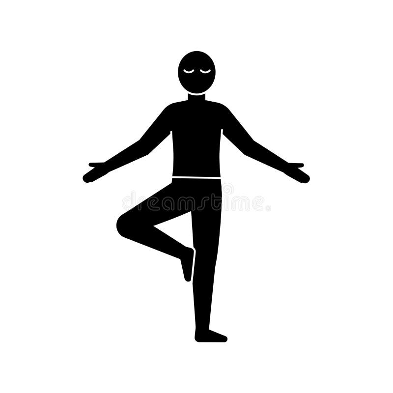 Proprioception Balance Sensory Awareness Silhouette Vector Icon Stock ...