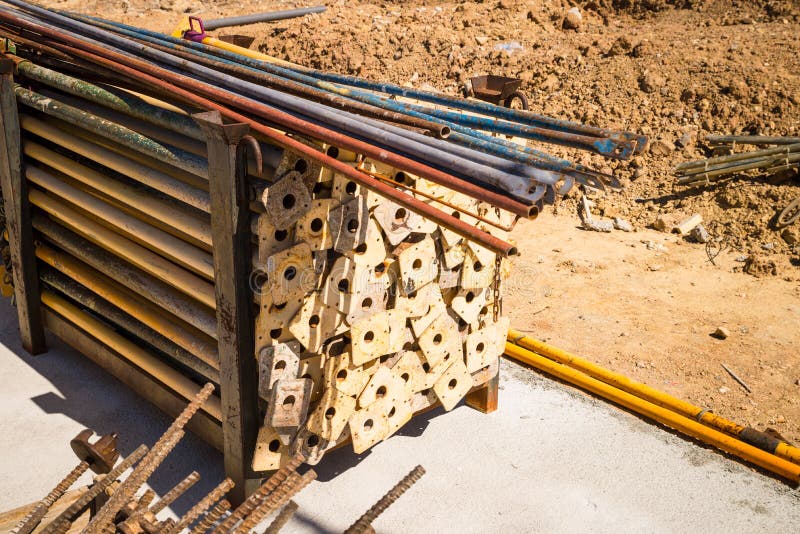 Props stock image. Image of support, rusty, horizontal - 71208951