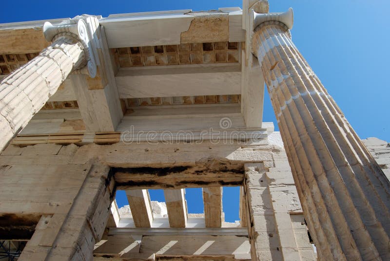 Propylaea, Acropolis, Athens Stock Photo - Image of hellenic, columns ...