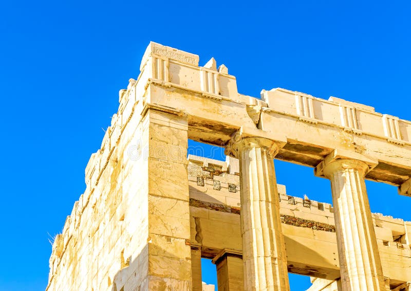 Propylaia of Acropolis stock photo. Image of antique - 40915606