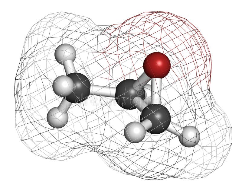 Propylene Oxide Molecule. Used As Fumigant in Pasteurization of Almonds ...