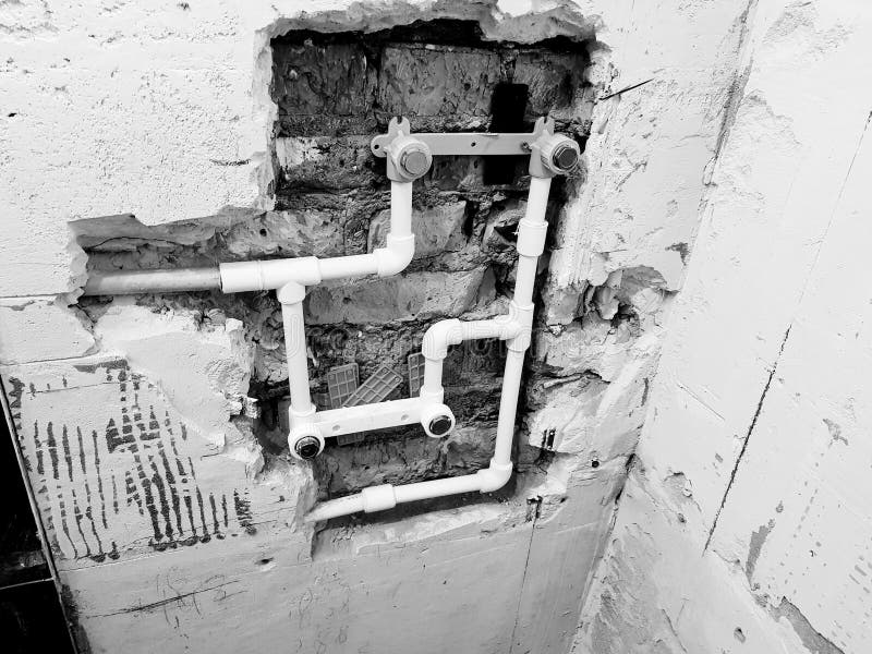 Propylene Pipe and Gates in a Brick Wall - Propylene Welding Stock ...