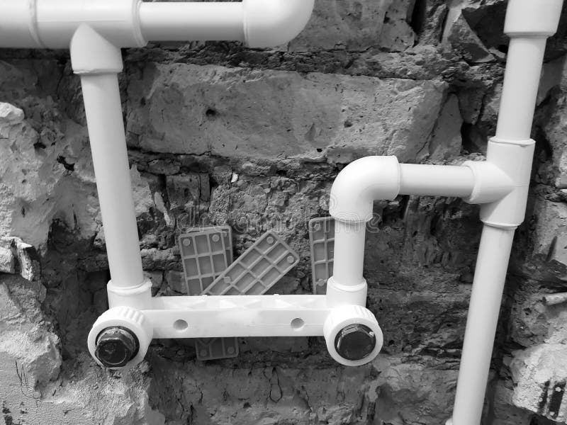 Propylene Pipe and Gates in a Brick Wall - Propylene Welding Stock ...