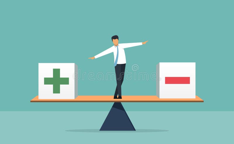 Positive Negative Balance Stock Illustrations – 2,024 Positive Negative ...